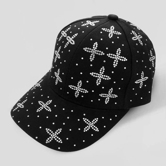 Accessories | Bling Patterned Baseball Cap | Poshmark